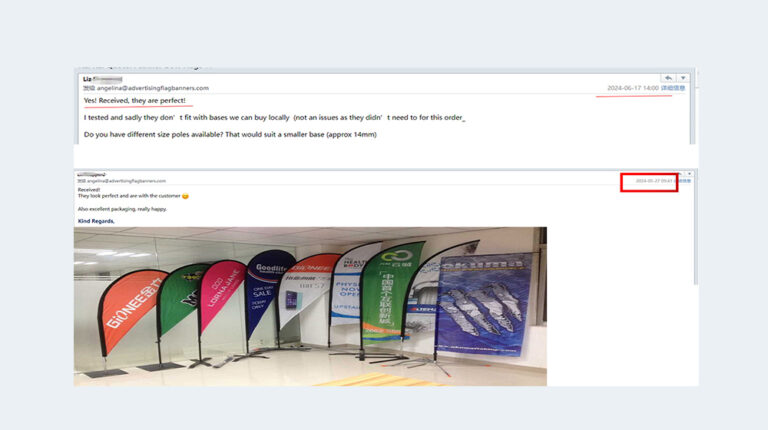 Feather Flags with Pole - Golden Mouth Advertising Co.,Ltd